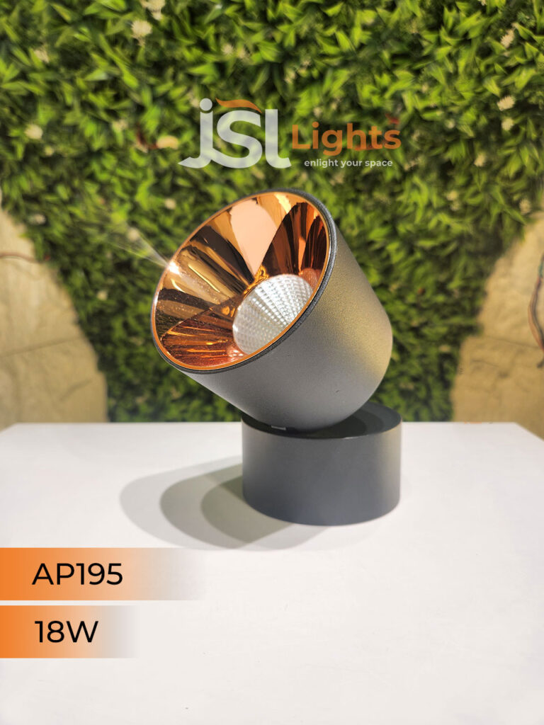 18W Black Adjustable Surface Cylindrical Light 195 Surface Light